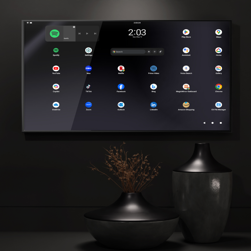 Customize Your Framed Touchscreen Android DAKboard Smart Mirror - Choo ...